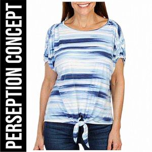 Perceptions | Tops | Nwt Perseption Concept Women Tie Dye Tie Front Top ...